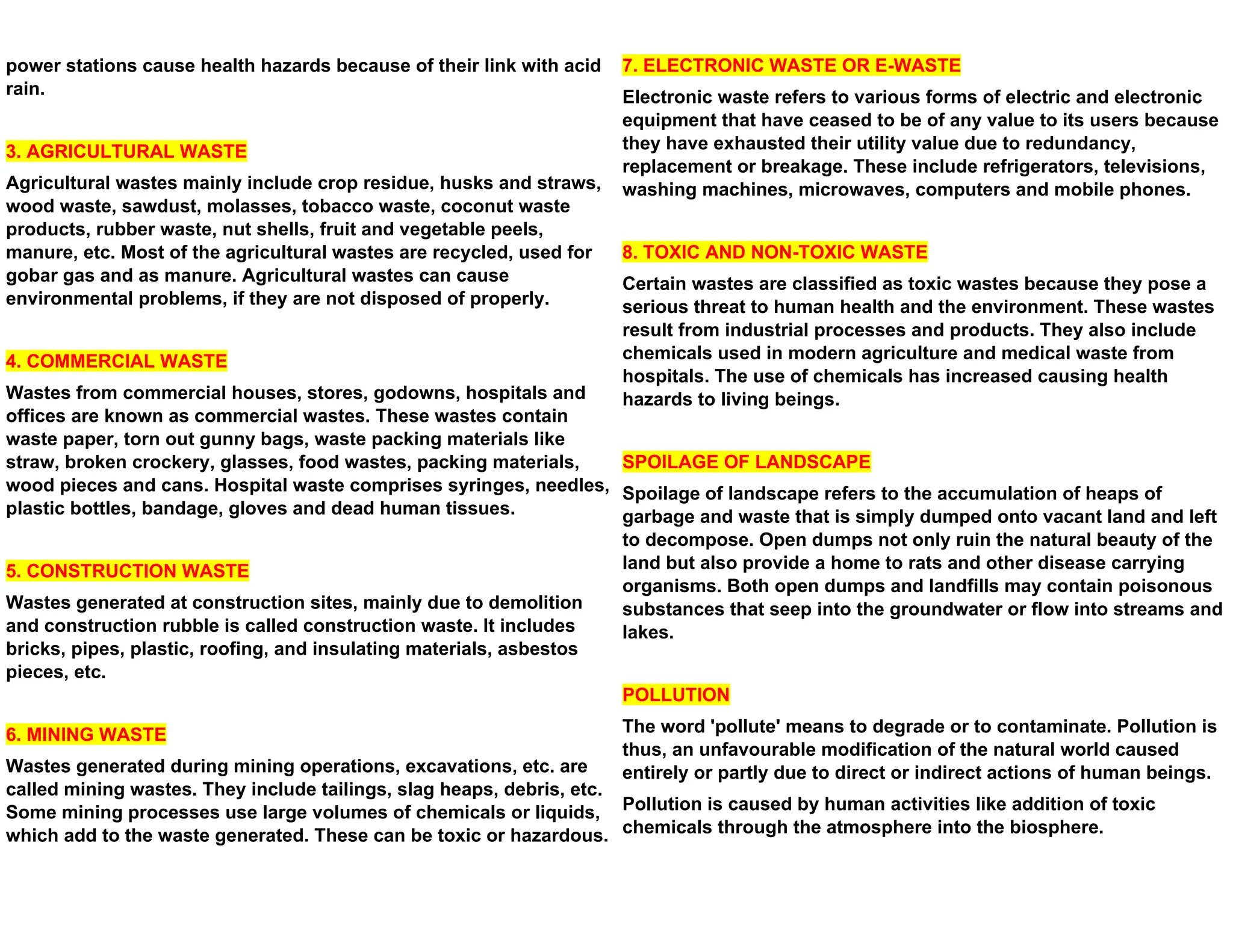 Geography Class 10th ICSE - Transport and waste Management. pdf | PDF