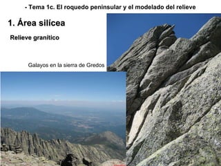 Geo 01 C. El Espacio GeográFico EspañOl. Relieve 2 Roquedo Y Modelado | PPT