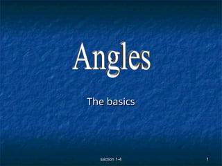 Geometry 1-4 kinds of Angles.ppt........ | PPT