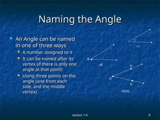 Geometry 1-4 kinds of Angles.ppt........ | PPT