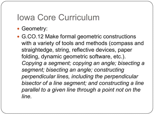 Geometry 1-7 Constructions | PPTX