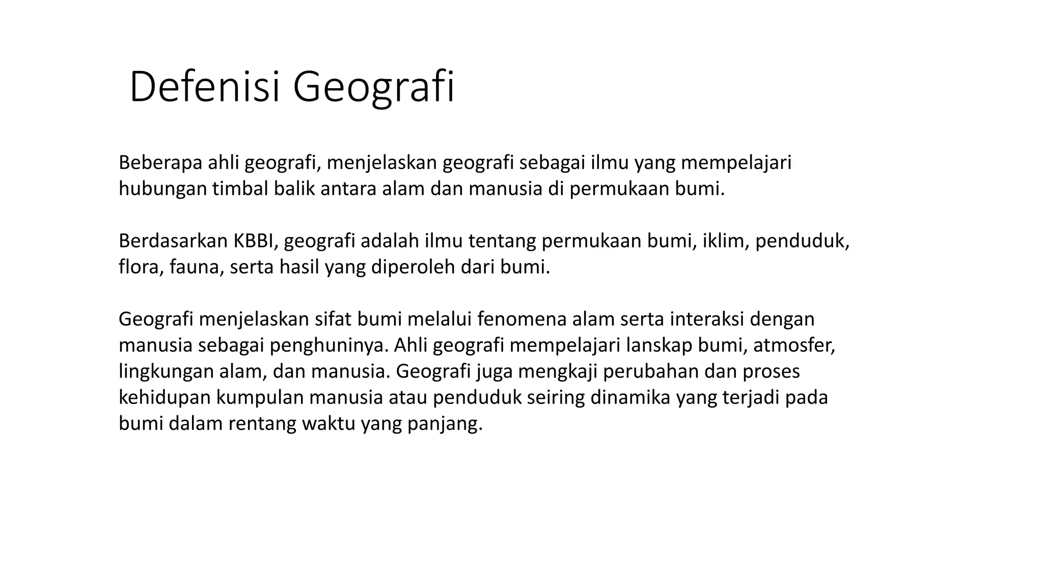Geografi kelas 10 BAB 1 Kurikulum Merdeka | PPTX