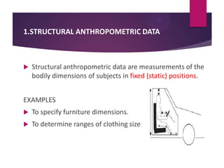 anthropometry uses and applications | PPTX