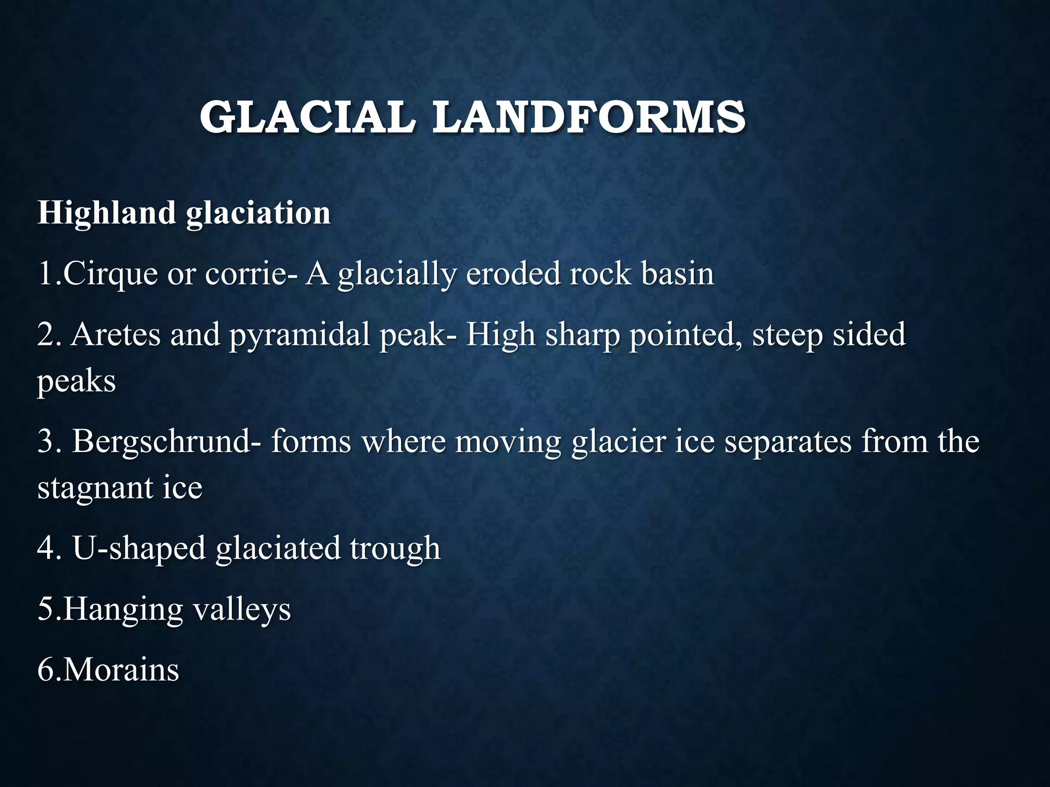 Geography - Landforms, water, Glacier, Wind - Pragnya IAS Academy ...