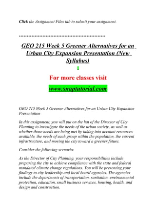 Geo 215 Enhance teaching-snaptutorial.com