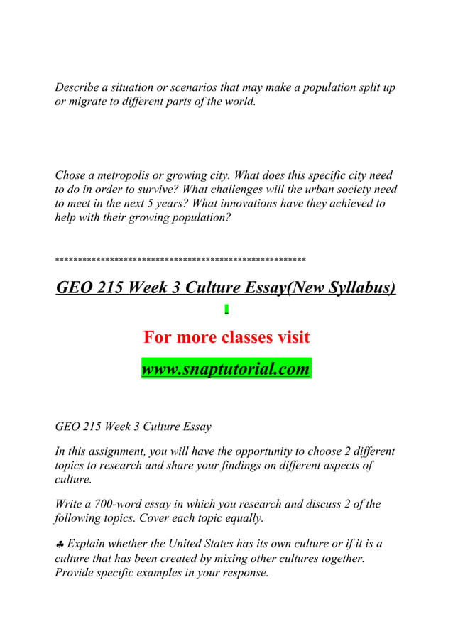 Geo 215 Enhance teaching-snaptutorial.com