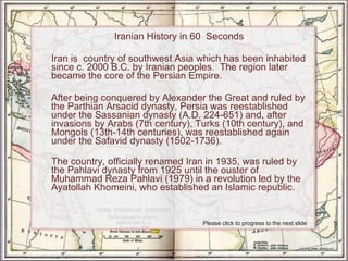 Iran, A Geography Report | PPT