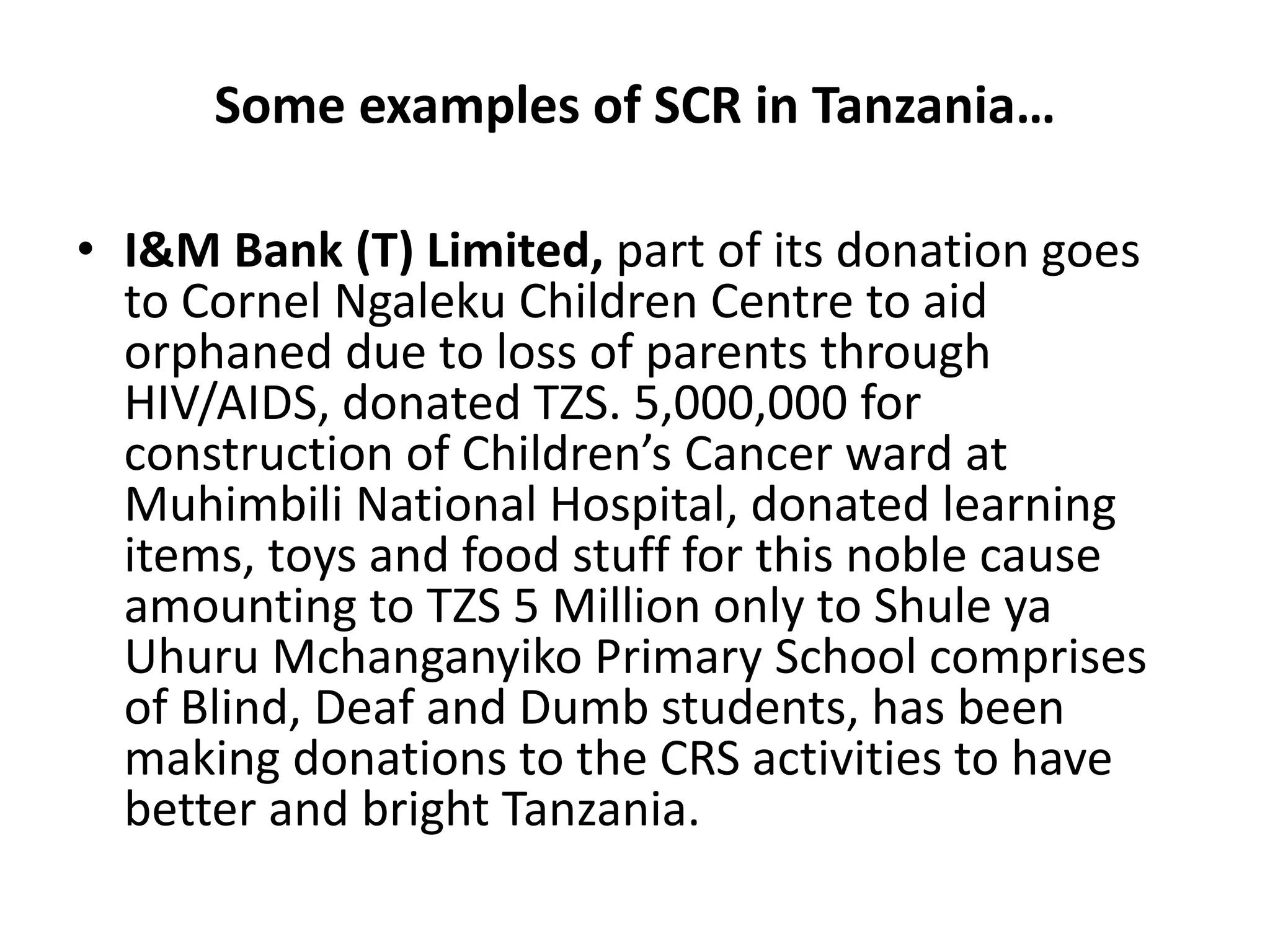 Role of corporate social responsibility as an emergency avenue in ...