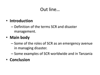 Role of corporate social responsibility as an emergency avenue in ...
