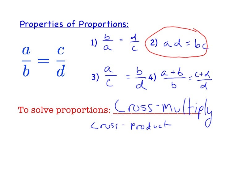 Geo 7.1 Proportions notes