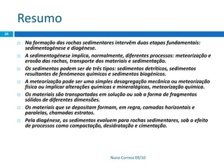 Geo 8 FormaçãO De Rochas Sedimentares (Transporte, SedimentaçãO E ...
