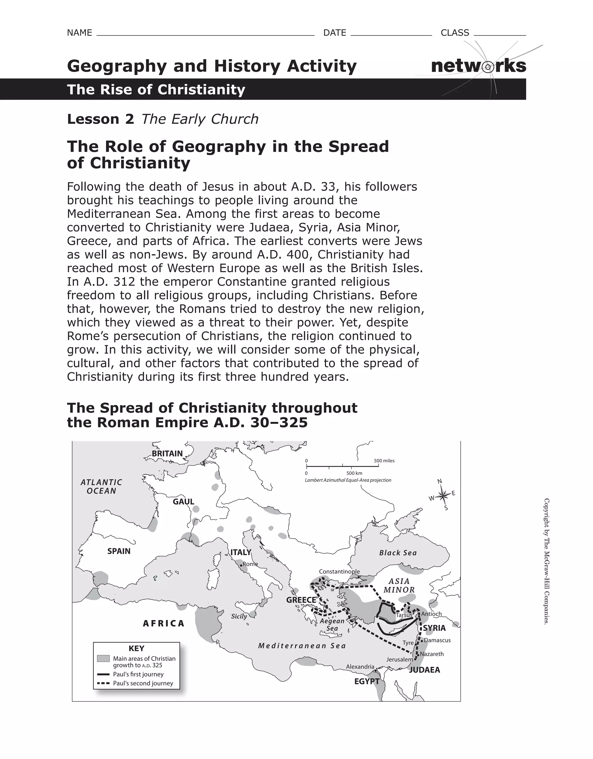 Geo and hist christ spreads | PDF