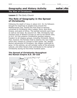 Geo and hist christ spreads | PDF
