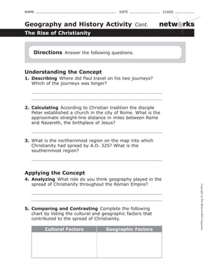 Geo and hist christ spreads | PDF