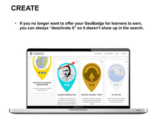 Geobadges guide | PPTX