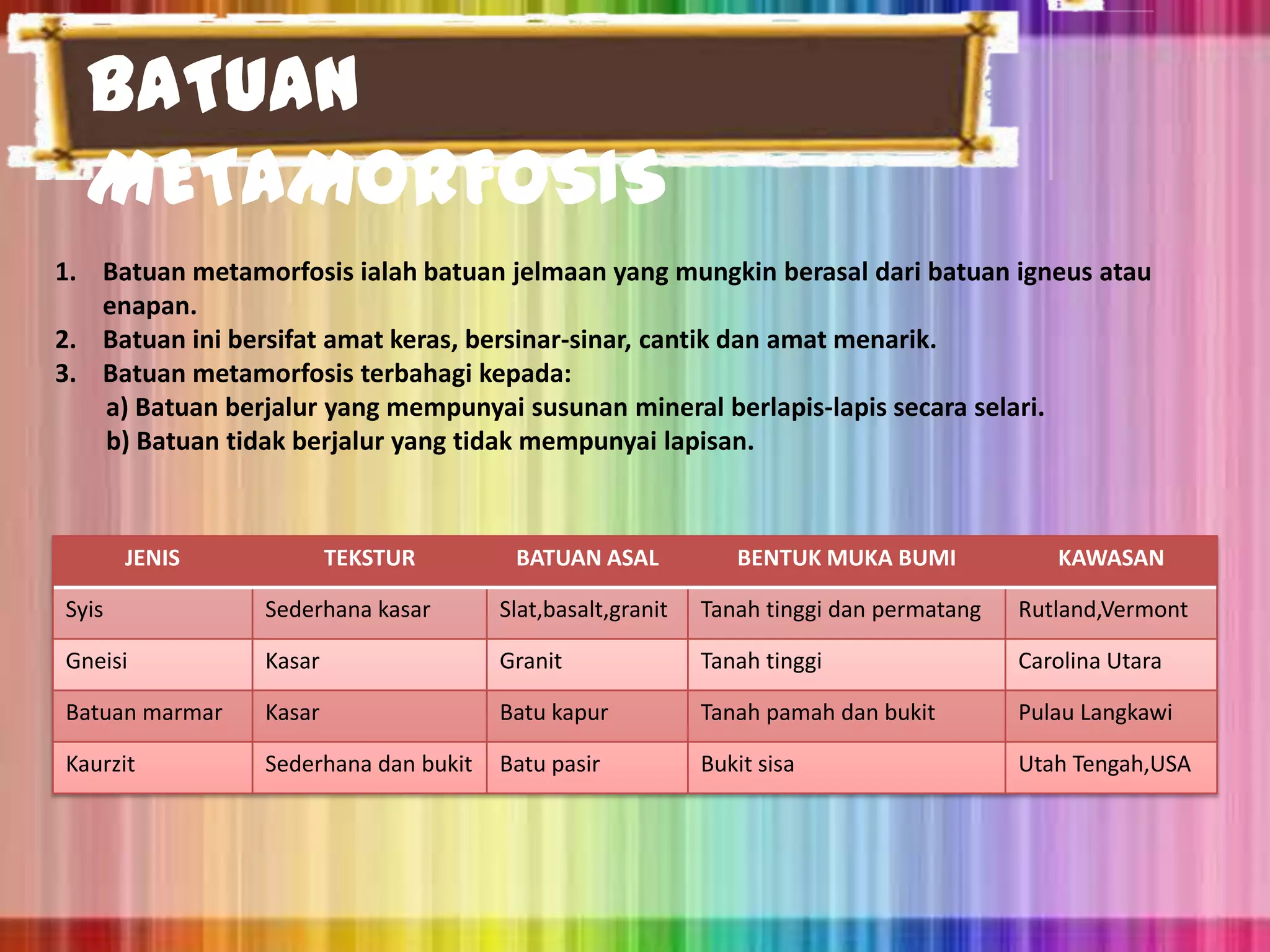 powerpoint geografi batuan stpm | PPTX