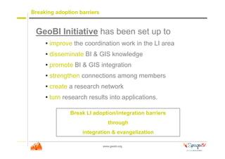 fOSSa 2010 - GeoBI initiative, Open Source Location Intelligence | PDF