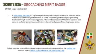 Geocaching citb mb presenatation day 5 | PPTX