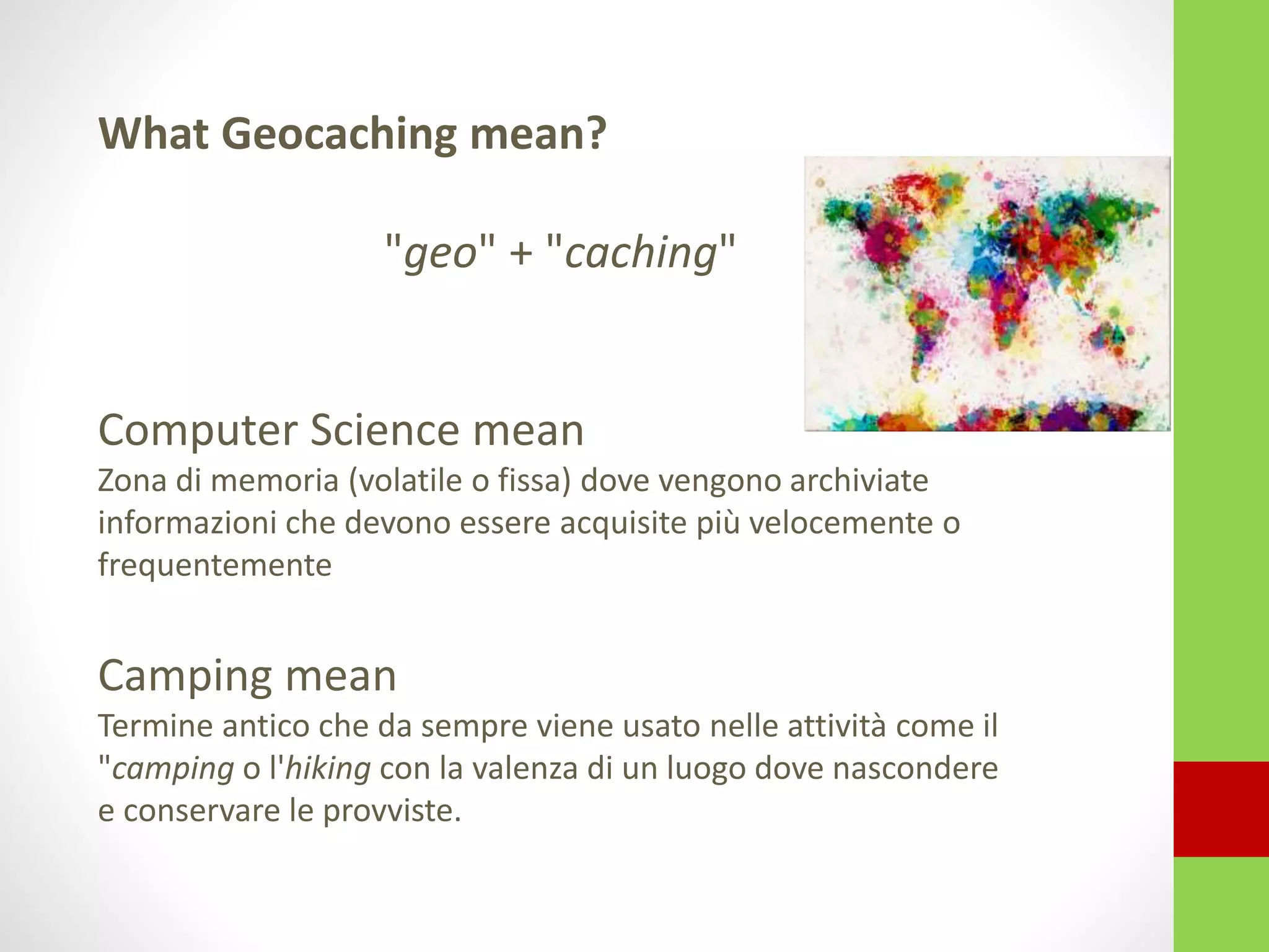 Geocaching in education | PPTX