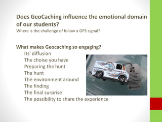 Geocaching in education | PPTX