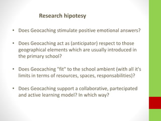 Geocaching in education | PPTX