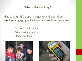 Geocaching in education | PPTX