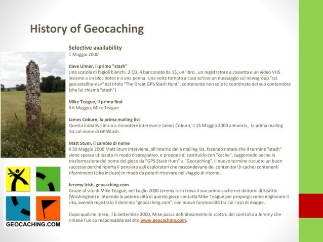 Geocaching in education | PPTX