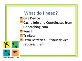 Geocaching in the Classroom | PPT