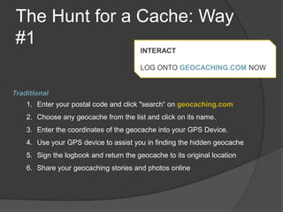 Module | Web Trends (Geo-caching and QR Codes) | PPTX | Internet ...