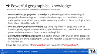 Geocapabilities3: teaching social justice, EUROGEO 2021 conference 22 ...