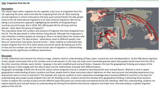 Teaching about migration using a GeoCapabilities approach | PPT