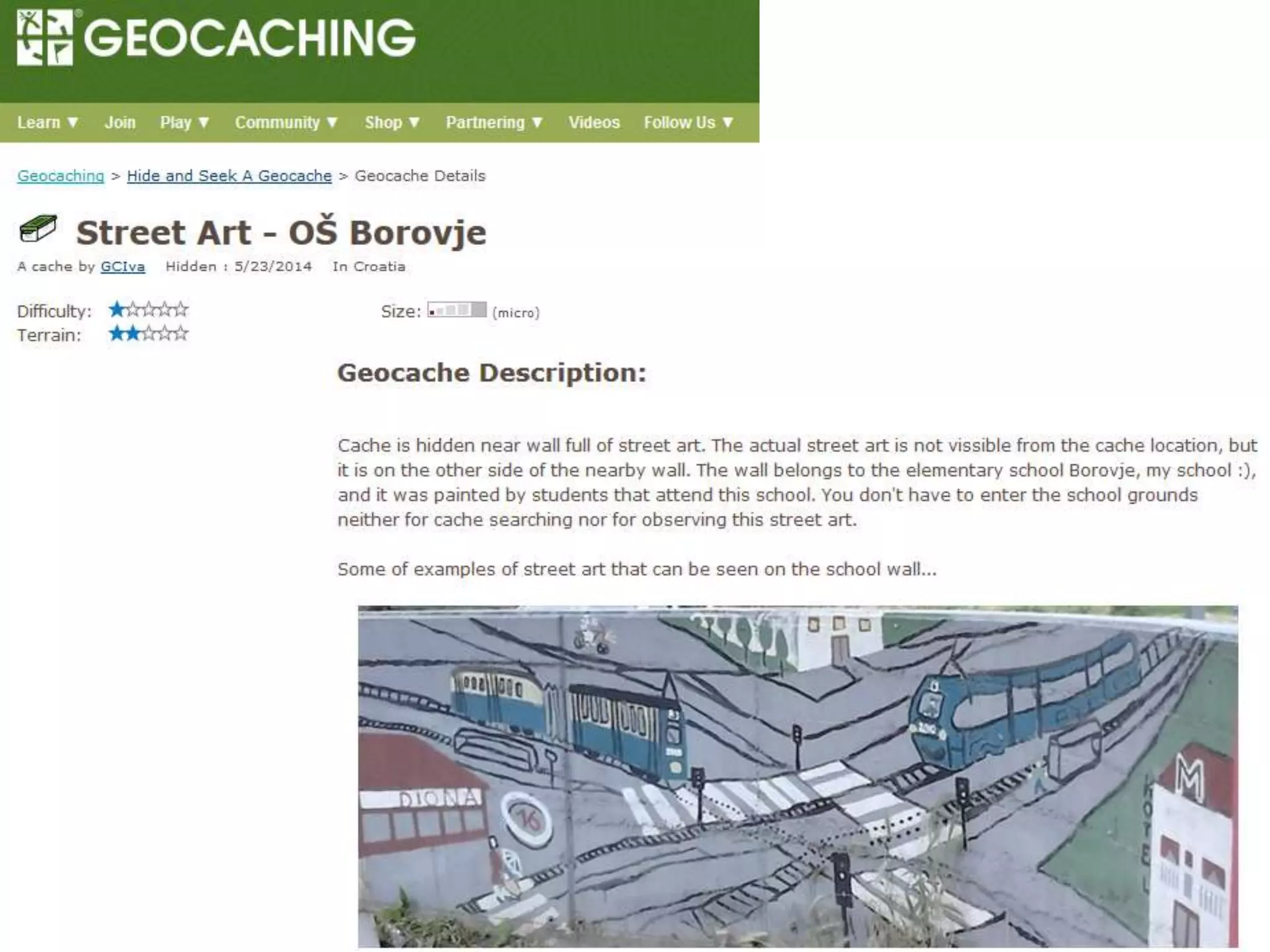 Geocashing in 4th grade | PPTX