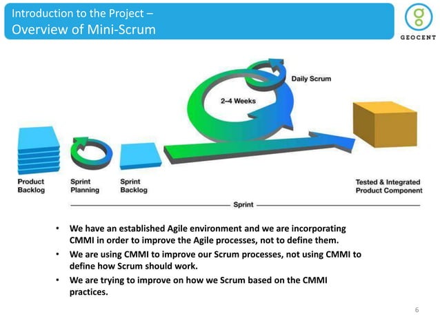 Geocent scrum cmmi (without animations) 2 | PPT