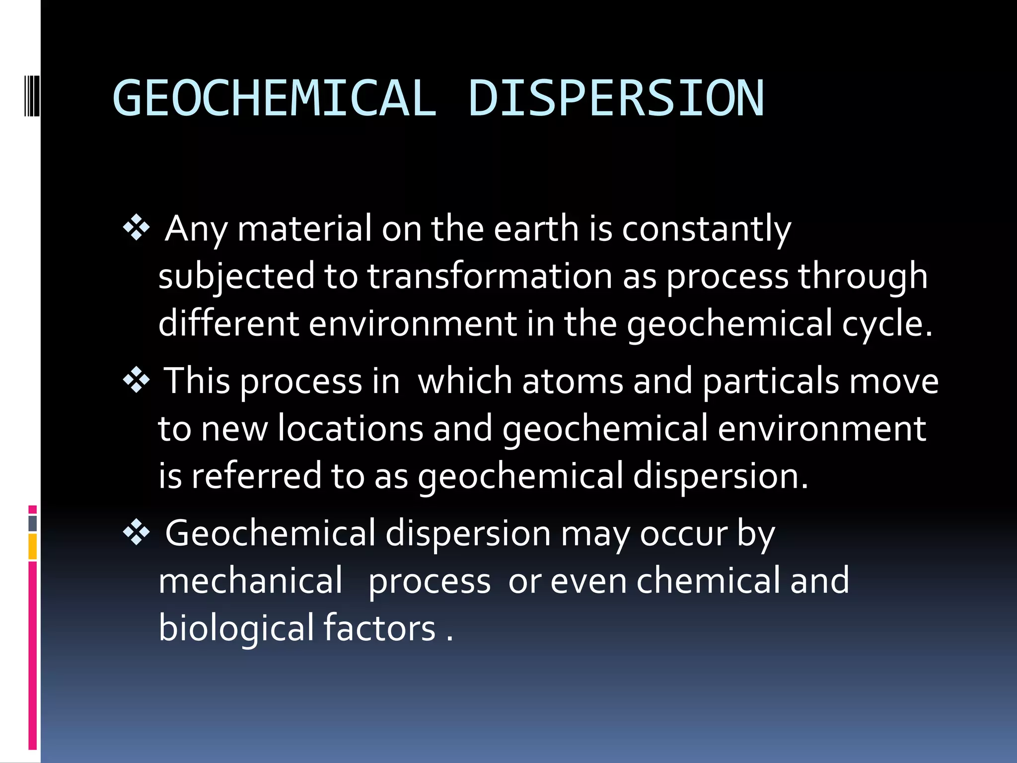 Geochemical cycle and mobility of elements | PPTX
