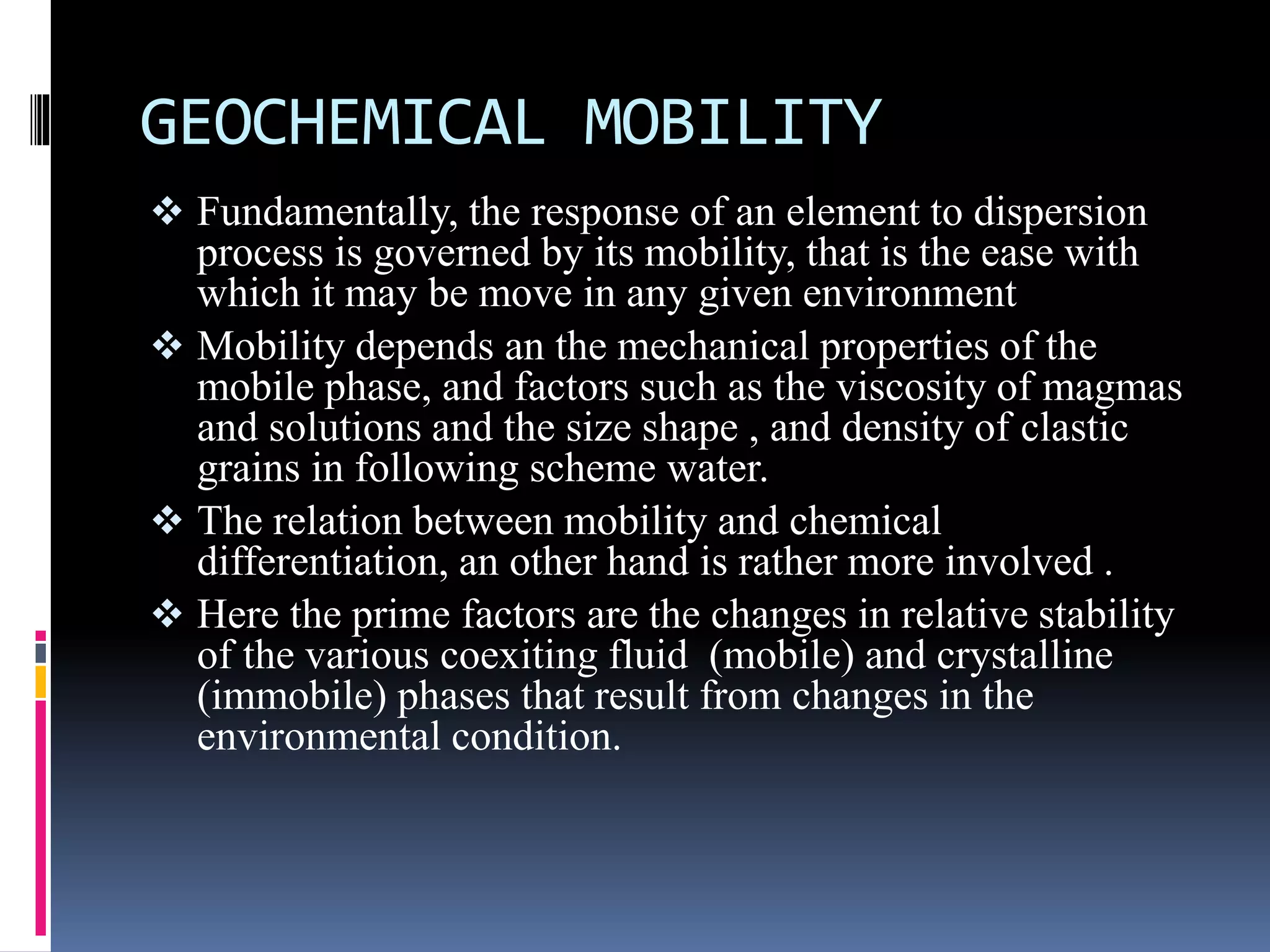 Geochemical cycle and mobility of elements | PPTX