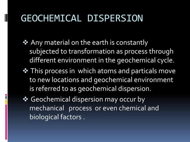 Geochemical cycle and mobility of elements | PPTX