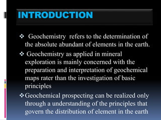 Geochemical cycle and mobility of elements | PPTX