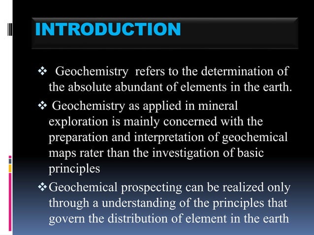 Geochemical cycle and mobility of elements | PPTX