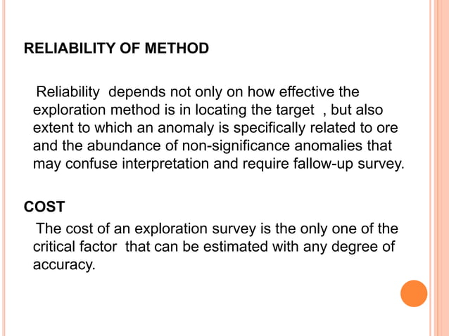 Geochemical methods in mineral exploration | PPTX
