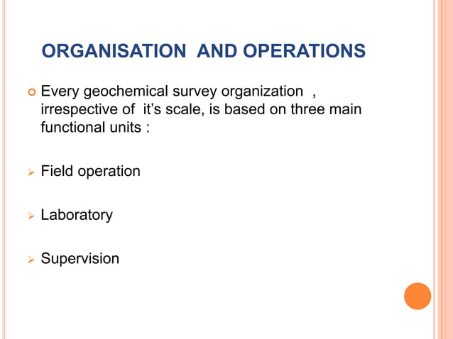 Geochemical methods in mineral exploration | PPTX