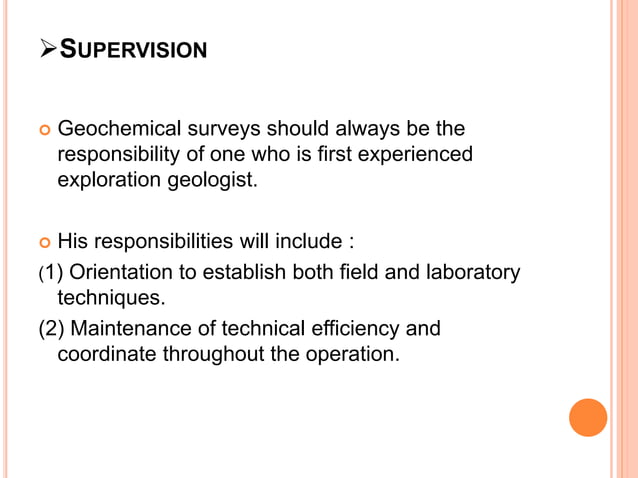 Geochemical methods in mineral exploration | PPTX