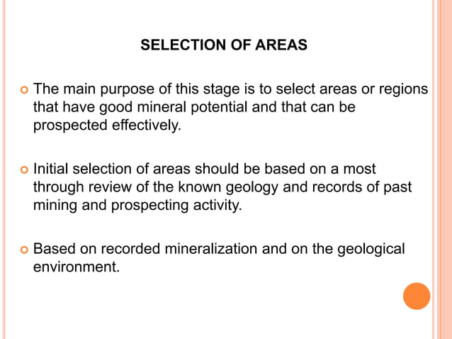 Geochemical methods in mineral exploration | PPTX