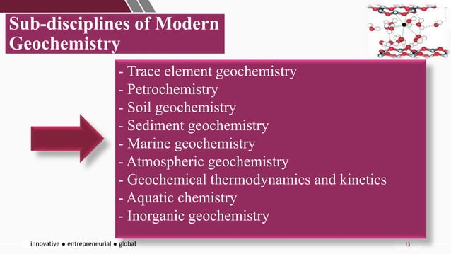 Geochemistry branches of geolchemistry.pptx | Geology | Science