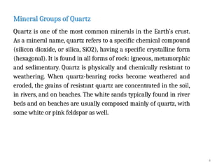 Geochemistry.quartz.environment of earthpptx | PPT