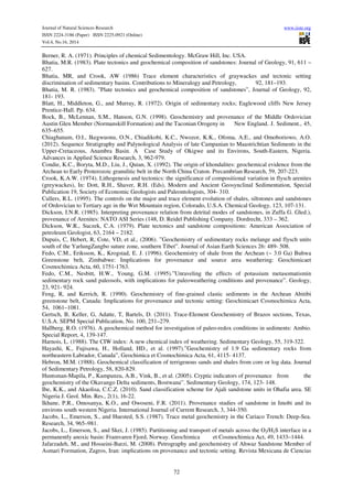 Geochemistry and mineralogy of the campanian sandstone of | PDF