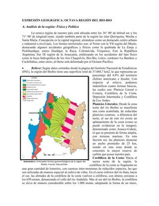 Geografía General de Chile - Análisis Región del Biobío | PDF