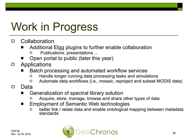 GeoChronos: Challenges and Achievements | PPT | Computing | Technology & Computing