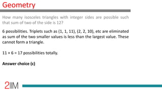 Triangles - Integer values | PPT