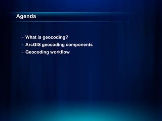 Geocoding - An Introduction about GIS LOCATION | PPT
