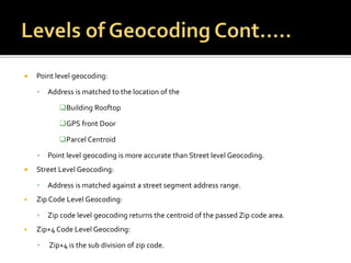 Geocoding for beginners | PPTX